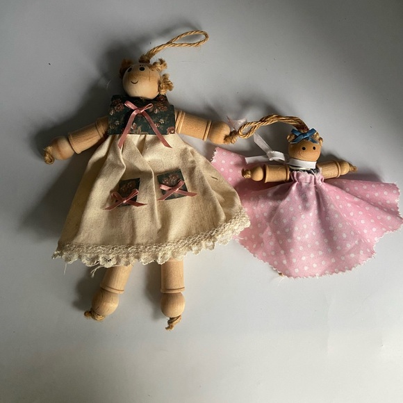 Handmade | Toys | Handmade Wooden Thread Spool Dolls | Poshmark